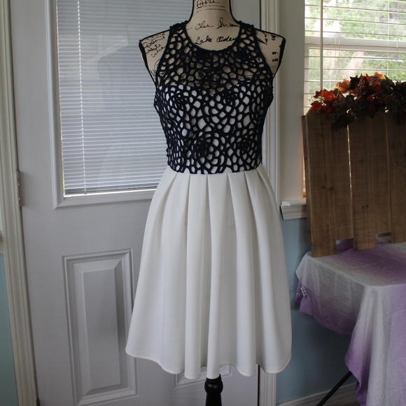 Sequin Hearts | Dresses | Reduced Sequin Hearts Black White Prom ...